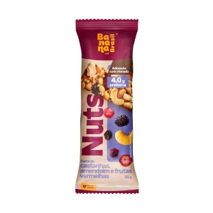 Nuts - Castanhas. Amendoim e Frutas - Caixa com 2un de 25g | Banana Brasil