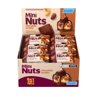 Mini Nuts - Chocolate ao Leite - Caixa com 22 un de 15g